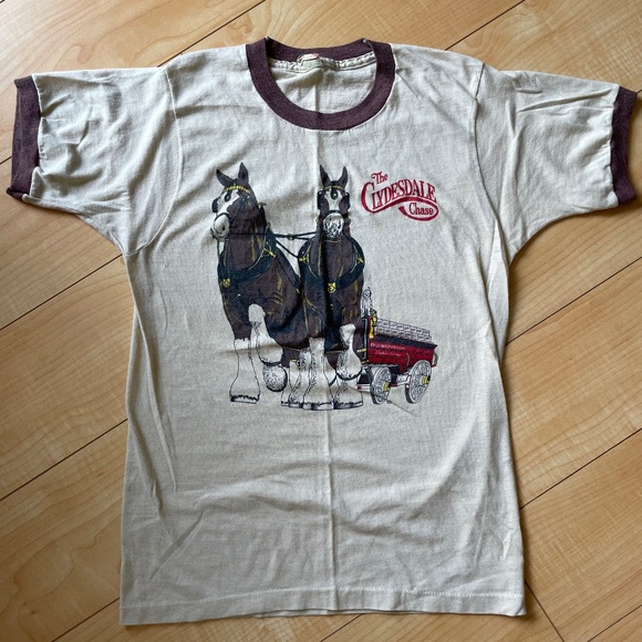 Screen Stars | Tops | Vintage Screen Stars T Shirt Budweiser Clydesdale Size Small | Poshmark